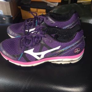 Mizuno | Shoes | Purple Mizuno Wave Rider 7 Tennis Shoe | Poshmark